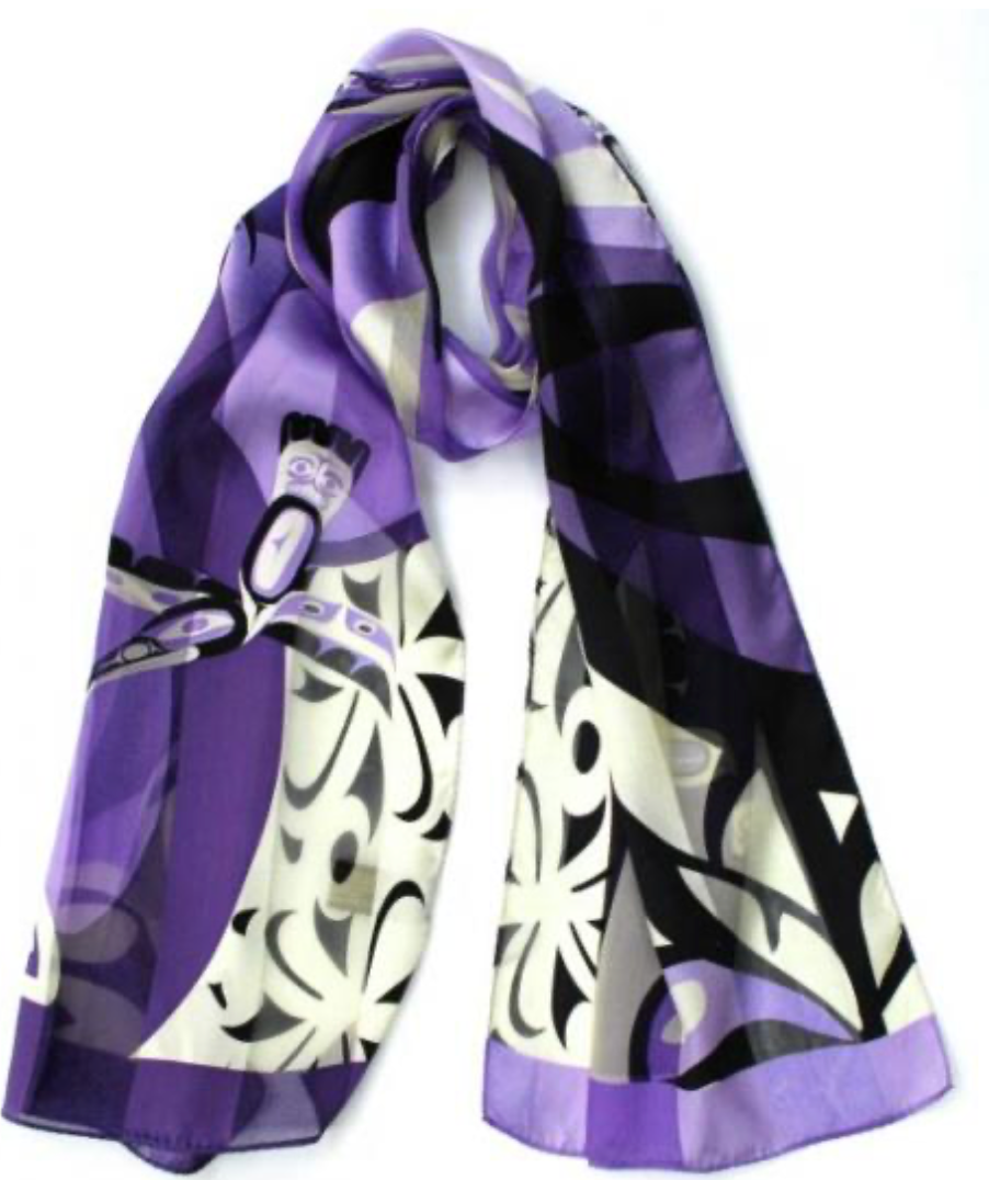 Panabo Sales Andrew Williams Silk Scarves – Haida Gwaii Museum Gift Shop